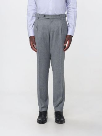 Berwich Pantalon de tailleur en laine vierge coupe slim avec pinces