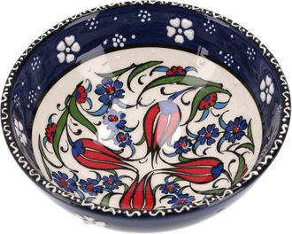 Guru Shop 1 Stk. Orientalische Keramiksch&uuml;ssel, Schale, Dekoschale, Handbemalt - &Oslash; 12 cm/Modell 29