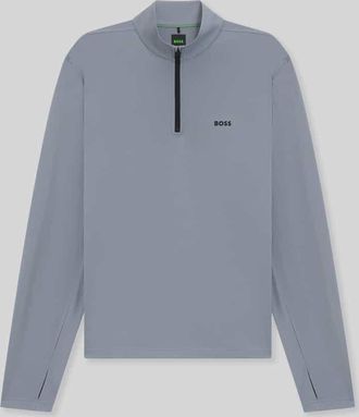 HUGO BOSS Regular Fit Sweatshirt mit Stehkragen Modell SW_Active QZ