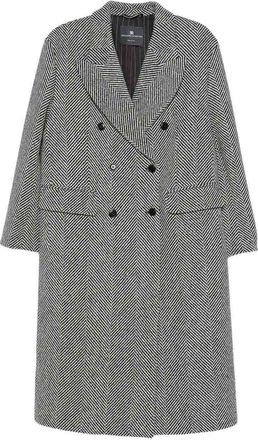 Ermanno Scervino Manteau Au Genou - Blanc