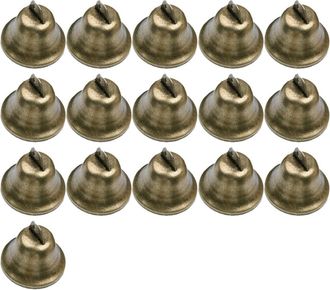 BESTONZON Supvox 16 St&uuml;ck 38mm Gl&ouml;ckchen aus Bronze Metalljingle Bells f&uuml;r Selbstgemacht Windspiele Haustierhalsb&auml;nder Weihnachtsdeko Klar Klingend Langlebig un
