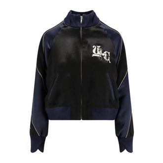 Undercover Schwarze Rei&szlig;verschlussjacke mit Logo-Stickerei - - Jackets - Damen - Schwarzk - S