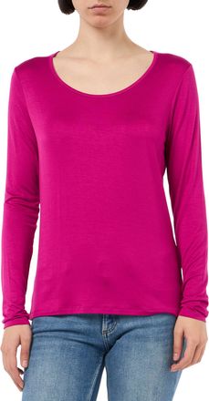 Benetton Damen M/L 3z12D1080 T-Shirt, violett, Large