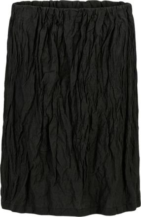 Toteme Femme, Jupes, Noir, Taille: 40 FR Crinkled Cotton Skirt