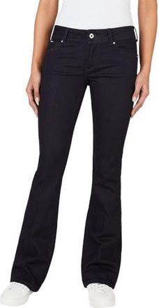 Pepe Jeans London Femme Slim Flare Taille Basse Pl204596, Bleu (Denim-M15), 30W/32L