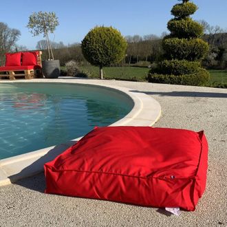 HOME MAISON Homemaison - Housse de coussin de sol ext&eacute;rieure Rouge 71x71x15 cm
