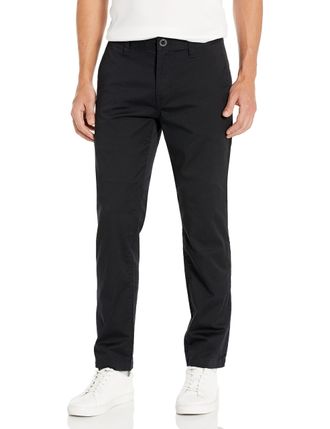 Volcom Herren Frickin Stretch-Chinohose mit Moderner Passform Hose, schwarz 1, 36 W / 32 L