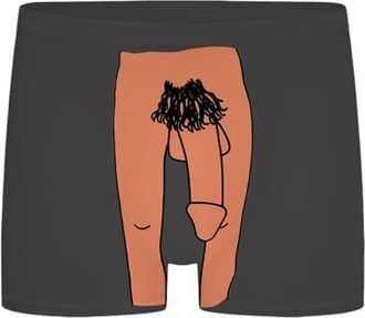 Generico Boxer pour homme amusant l&eacute;ger confortable Boxer &eacute;lastique avec motifs cr&eacute;atifs Boxer r&eacute;tro pour la Saint-Valentin Slip Halloween et carnaval arc-en-c