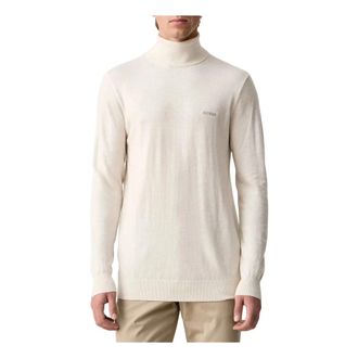 Guess Pull &agrave; col roul&eacute; Nigel - Homme - Pulls - Beige - Taille: M