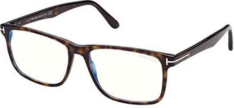 Tom Ford Lunettes de Vue FT 5752-B BLUE BLOCK Dark Havana/Blue Filter 55/16/145 homme