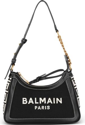 Balmain Femme, Sacs, Noir, Taille: ONE Size Sac &agrave; main B-Army en toile monogramme et cuir