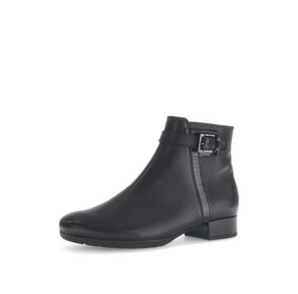 Gabor Damen Chelsea Boots, Frauen Stiefeletten,Komfortable Mehrweite (H),Schlupfstiefel,flach,Stiefel,Bootee,schwarz (Micro),38.5 EU / 5.5 UK