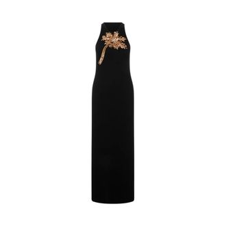 Paco Rabanne Robe Langes Kleid - - Dresses - Damen - Schwarzk - M