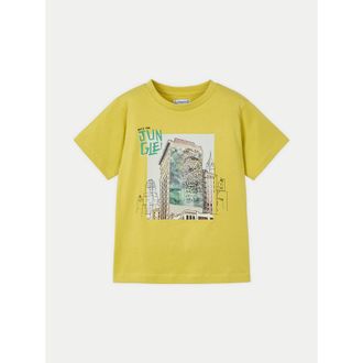 MAYORAL T-Shirt 3043 Gelb Regular Fit