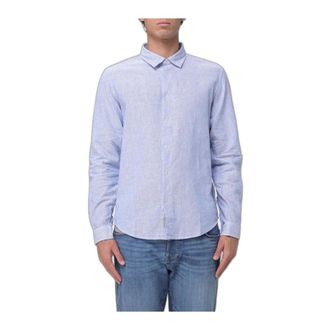 Woolrich Langarm-Hemd mit Knopfleiste - - Shirts - Herren - Blau - XL