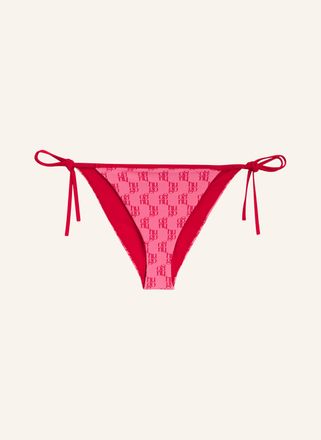 HUGO BOSS Hugo Bikini Bottoms Monogram Side Tie Regular Fit pink