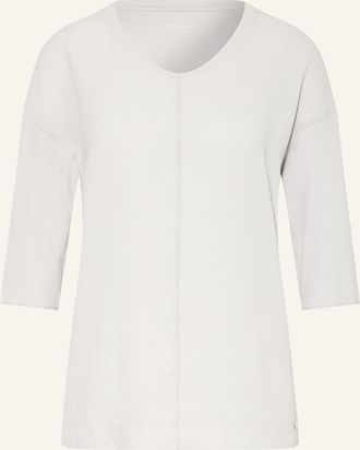 Marc Cain Shirt Im Materialmix Mit 3/4-Arm grau