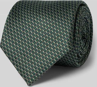 HUGO BOSS Krawatte aus Seide-Mix mit Allover-Muster