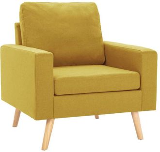 vidaXL Sessel Gelb Stoff Vidaxl