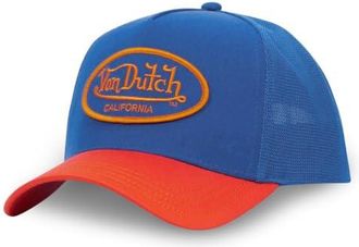 Von Dutch Casquette Homme & Femme, Casquette Trucker, Ajustable, Bleu Taille TU