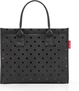 Reisenthel daily shopper glossy dots black - Moderner, geradliniger Shopper f&uuml;r jeden Anlass - praktische Handtasche, gro&szlig; genug f&uuml;r Ihre Eink&auml;ufe und Ihre Allta