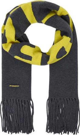 Pinko Schal Ojos Azules Sciarpa AI 24-25 BLK01 104313 A26I Grau