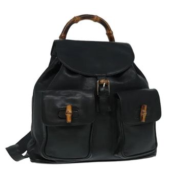 Gucci Pre-owned Leder ruckscke - - Pre-owned - Damen - Schwarzk - ONE SIZE