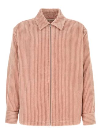 Jil Sander Hemdjacke aus Cord - Rosa