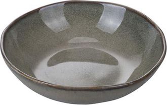 Villa D'Este Home Tivoli The Market H Suppenteller aus Steinzeug, Grün meliert, 6 Stück