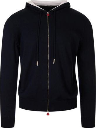 Kiton Homme, Sweatshirts et sweats &agrave; capuche, Noir, Taille: M Sweat &agrave; capuche zipp&eacute;