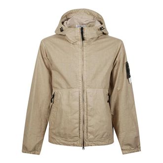 Stone Island Homme, Vestes, Beige, Taille: S Veste coupe-vent &agrave; capuche