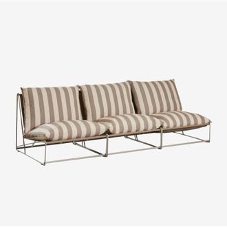 Sklum Sklum - Amaro 3-teiliges modulares Gartensofa Braun Tapioca - Braun Mokka