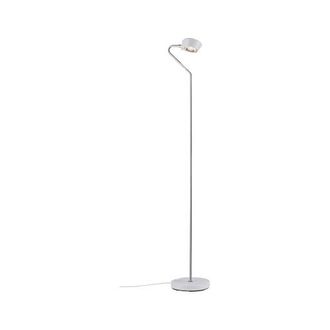 Paulmann 70920 lampadaire LED Ramos incl. 1x7,5 / 1x3,5 watts gradable Lampe sur pied Blanc d&eacute;poli, Chrome luminaire sur pied 2700 K