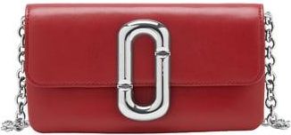 Marc Jacobs Portefeuille The Scene sur cha&icirc;ne en cuir