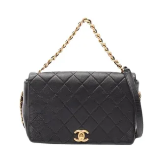 Chanel unisex, Pre-owned, Noir, Taille: ONE Size Sac port&eacute; &eacute;paule Pre-owned