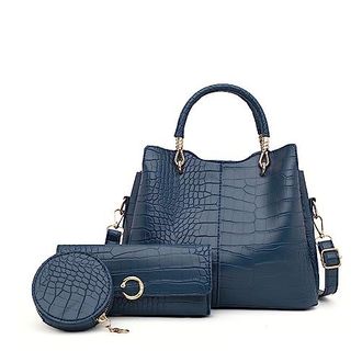 Generic Sacs &agrave; bandouli&egrave;re tendance r&eacute;tro pour femme Hobo Sac &agrave; main avec poign&eacute;e sur le dessus Sacoche pour femme, bleu, large