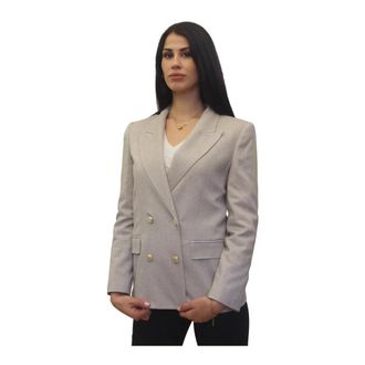 Marella Giacca doppio petto - - Jackets - Damen - Beige - M