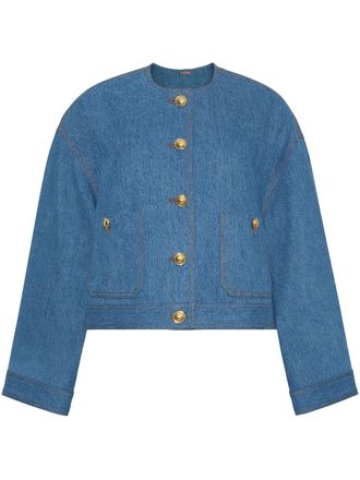Adam Lippes veste Nessy en jean - Bleu