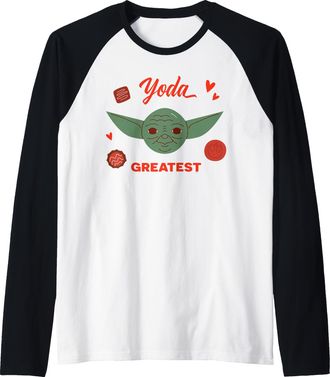 Star Wars Valentines Day Yoda Greatest Funny Valentine Raglan