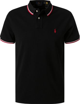 Polo Ralph Lauren Herren Polo-Shirt schwarz Slim Fit