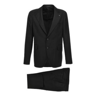 Tagliatore Vesuvio Wollkleid - - Suits - Herren - Schwarzk - 2XL