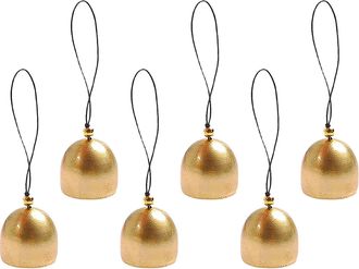 BESPORTBLE 6st&uuml;cke Vintage-Glocken f&uuml;r Bastelarbeiten Miniatur-messingglocken zum Selbermachen f&uuml;r Fenster Gartendekoration Windspiele und Weihnachtsbaumzier Kle