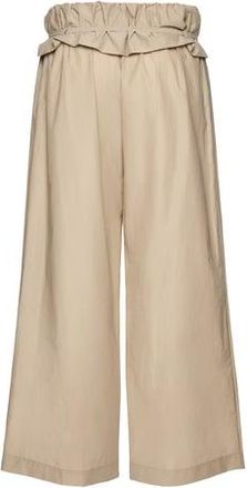 Magda Butrym Pantalon &agrave; taille basse et volants en coton m&eacute;lang&eacute;