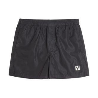 Valentino Garavani Schwarze Meereskleidung f&uuml;r Stilvolles Aussehen - - Swimwear - Herren - Schwarzk - S