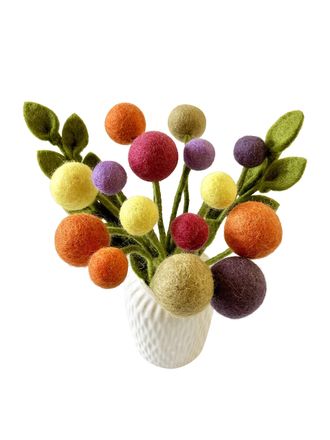 &Eacute;n Gry & Sif Filzblumen Strau&szlig; Blumen aus Filz - Blumenstrau&szlig; - Fair Trade - handgemacht (Herbstreise)