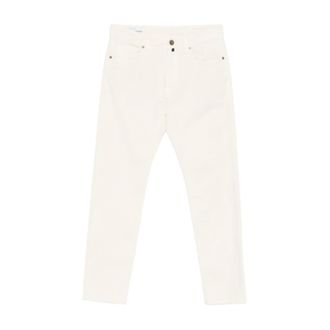 Incotex Homme, Jeans, Blanc, Taille: W32 Pantalon en Velours C&ocirc;tel&eacute; Coupe Slim