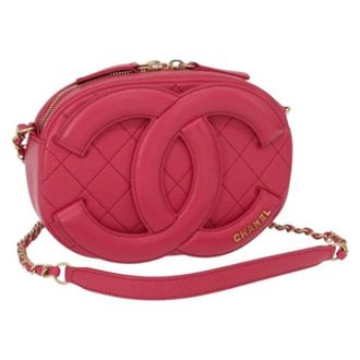 Chanel Sac bandouli&egrave;re vintage Pre-owned - Femme - Pre-owned - Rose - Taille: ONE Size