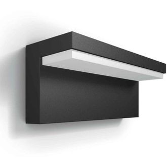 Philips MyGarden - LED-Wandleuchte f&uuml;r den Au&szlig;enbereich 22x8 cm, 2700 k, 4,5 w, Anthrazit 915005378301 - Philips