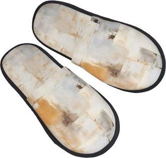 Generic Art Moderne Abstrait Gris Unisexe Chaussures De Maison Antid&eacute;rapantes Pantoufles Respirantes Chaussons Pour Ext&eacute;rieur Automne Maison L