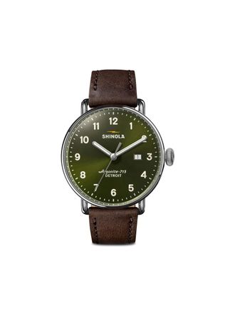 Shinola montre Canfield 40 mm - Vert